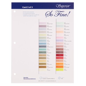 Superior Threads Thread Color Cards | SuperiorThreads.com