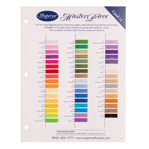 Superior Threads Thread Color Cards | SuperiorThreads.com