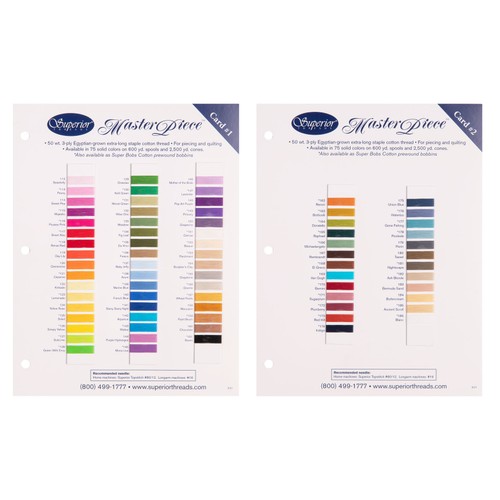 MasterPiece Color Card Set | SuperiorThreads.com