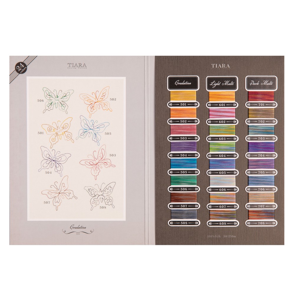 Tiara Silk Color Card Book