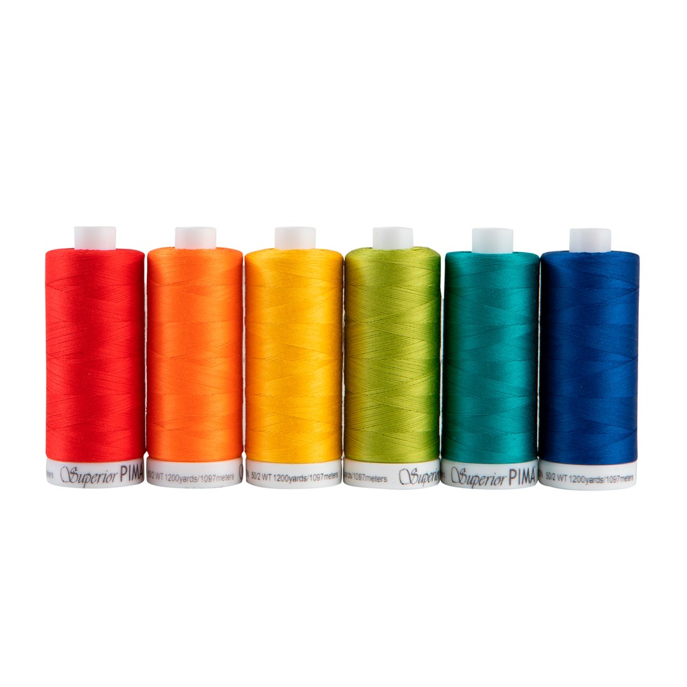 Superior Pima 6-Spool Collection: Brights Set