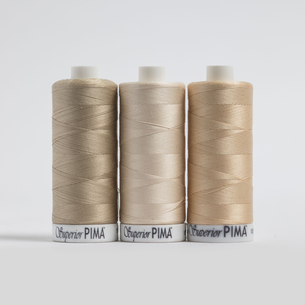 PIMA Cotton - Superior PIMA 3 Spool Set - Sand Castles ...