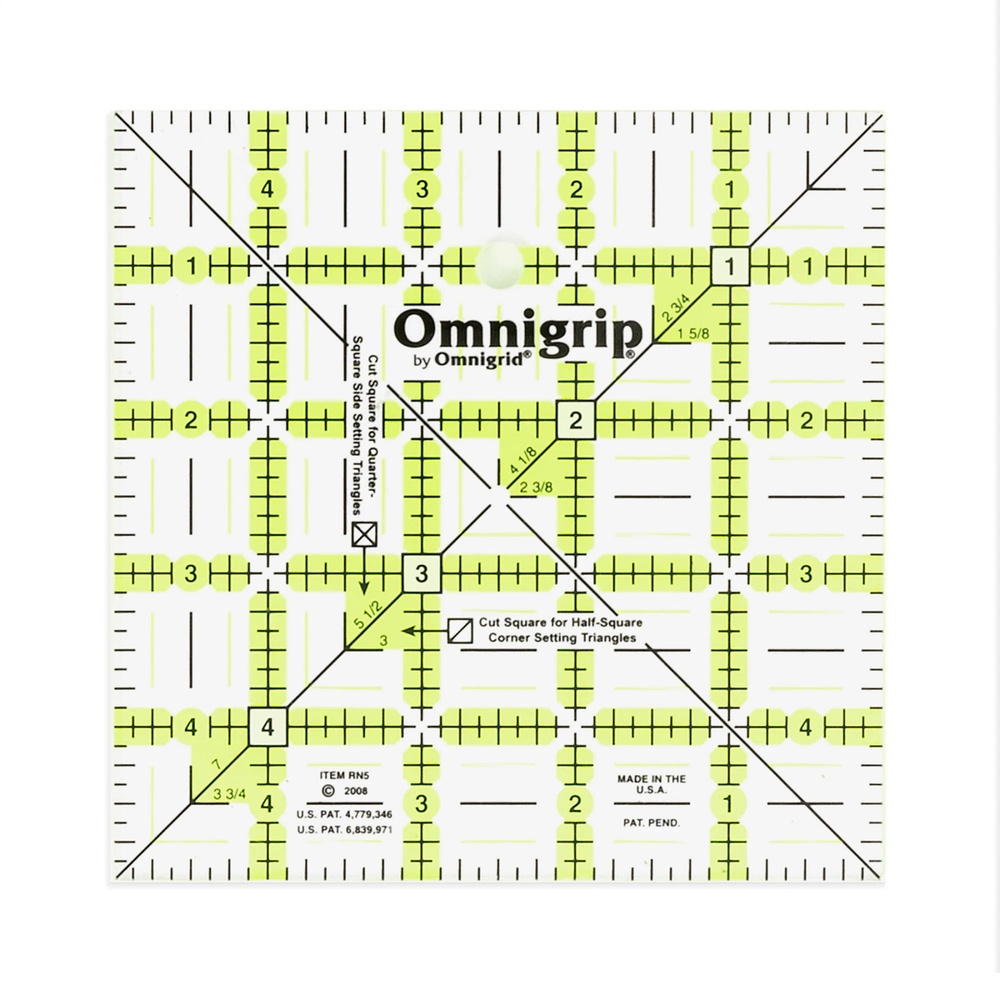 Omnigrip Neon Ruler 5" x 5"