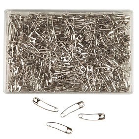 One Inch Curved Safety Pins 100pcs Curved Safety Pins Curved Security Pins Quilting Basting Pins ...