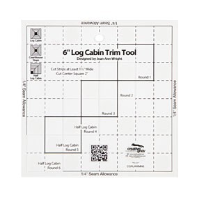 Creative Grids Ruler - 6" Log Cabin Trim Tool | SuperiorThreads.com