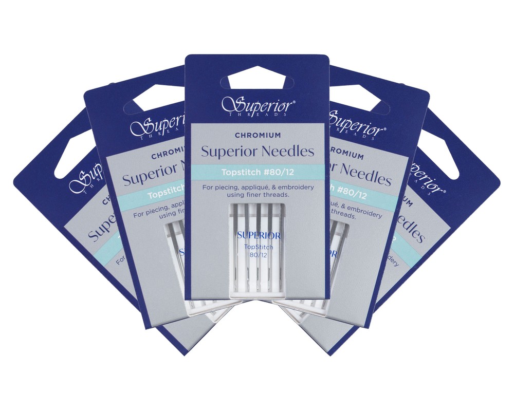 Chromium Topstitch Needles #80/12 5pk | SuperiorThreads.com